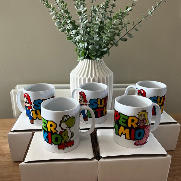 Personalised Super Mario Princess Peach Mug, Super Mario Gift, Gift for ...