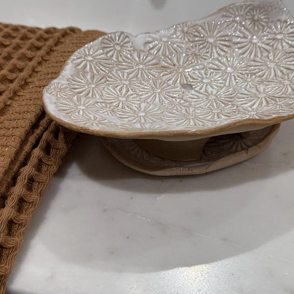 Ceramic Large Daisy Platter Daisy Floral Pattern - Etsy