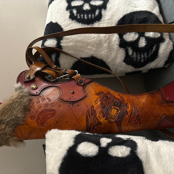 Leather Quiver Pattern / Belt Quiver / Viking Knotwork - PDF - SVG ...