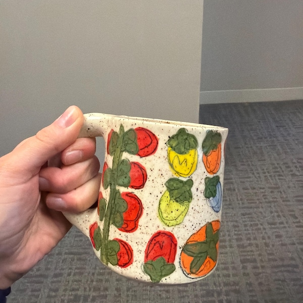 Handmade Tomato Mug Made to Order!! - Etsy