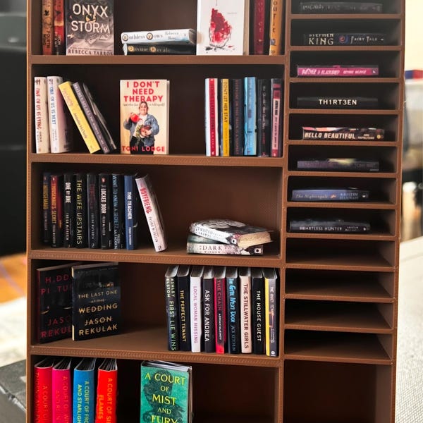 Mini Bookcase With Mini Books - Special Covers - 57 Mini Books - Etsy