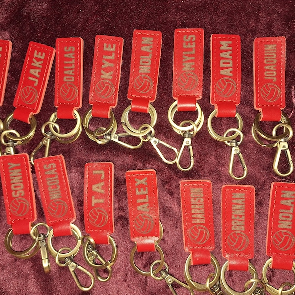 Corporate Gifts for Employees, Personalized Keychain, Leather Keychain ...