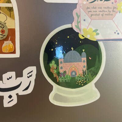 Sticker Masjid in a Globe Dreamy Mosque Masjid Sticker in a - Etsy