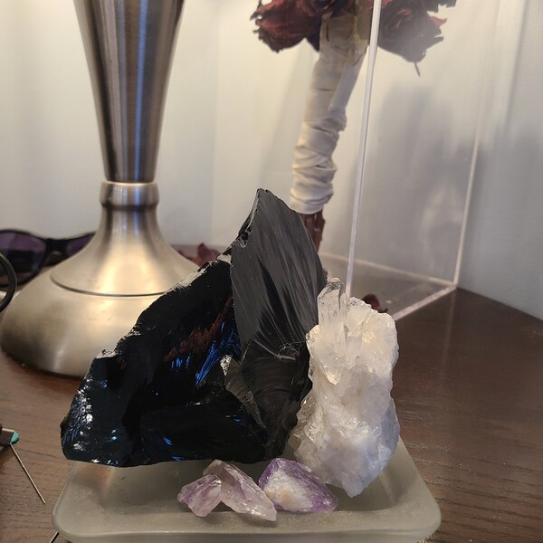 Black Obsidian Natural Raw Stone Large | Metaphysical Healing and Home ...