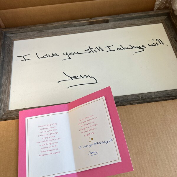 Custom Handwriting Sign for Loved Ones Writing, Personalized ...