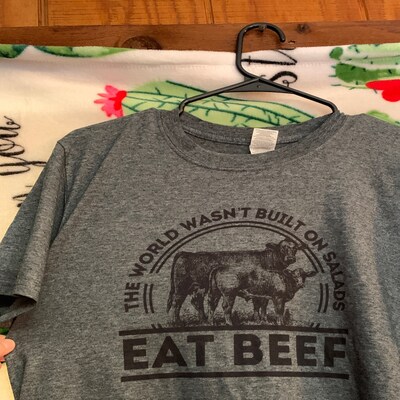 Support Local Farmers Eat Beef Unisex Graphic Tee - Etsy