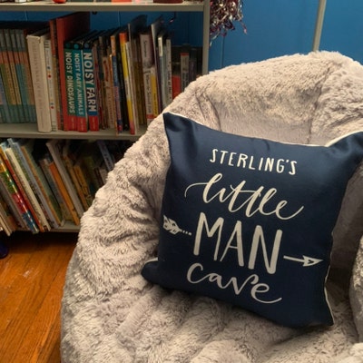 Personalized Pillow Case Little Man Cave Nursery Decor Boy - Etsy