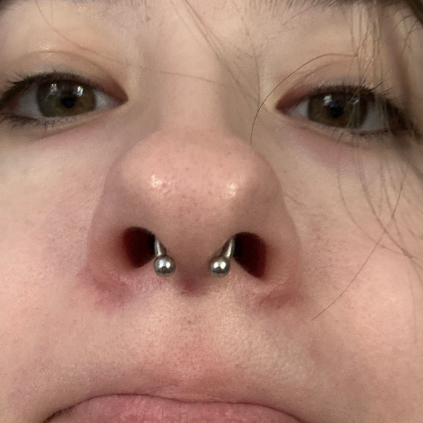 Septum Ring, 18g, 16g, 14g, 8mm (5/16"), High Quality, High Polish ...