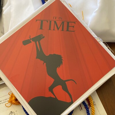 Grad Cap Topper Lion King Grad Cap It's Time , Graduation Cap ...