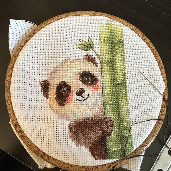 Cute Panda Cross Stitch Pattern Panda Bear Pattern Cute PDF Pattern ...