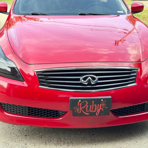 Airbrushed Car Tag Colorful Beach Scene Front License Plate Custom ...