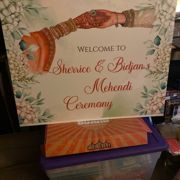 Indian Wedding Decor as Indian Welcome Signs, Wedding Welcome Sign ...