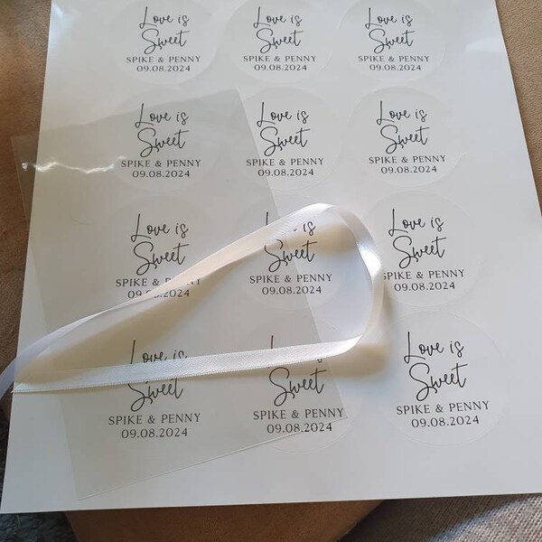 Favour Sweet Bags With Personalised Stickers - Sweet Bag Favours ...