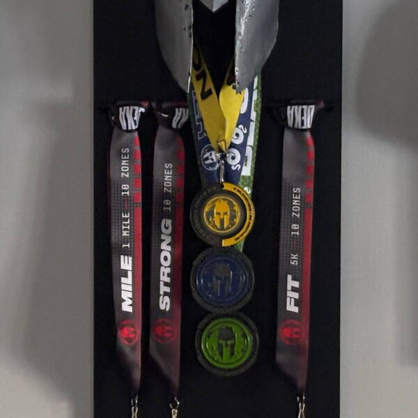 Spartan Race Trifecta Wedge Medal Holder - Etsy