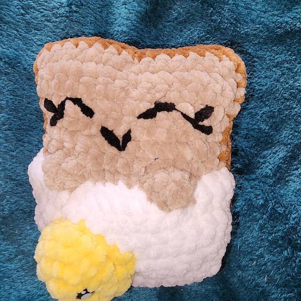 Toast With Egg Crochet PATTERN, Easy Crochet Amigurumi, Funny Crochet ...