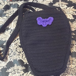 CROCHET PATTERN Coffin Tote Crochet Bag Pattern Halloween Shoulder ...