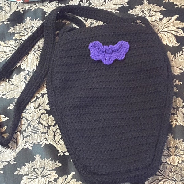 CROCHET PATTERN - Coffin Tote Crochet Bag Pattern Halloween Shoulder ...