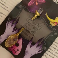 Amethyst Witch Spoon - Crystal Spoon - Wicca - Pagan - Altar Spoon ...