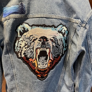 BEAR Large Back Patch for Custom Biker Vest - Etsy