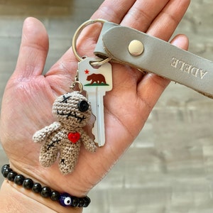 Mini Voodoo Style Doll Crochet Amigurumi Keychain, Backpack Charm ...