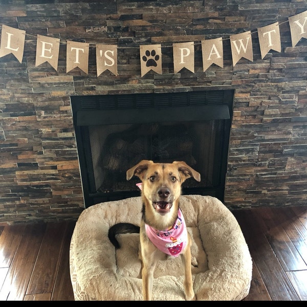 Pet Banner, Dog Banner, Pet Birthday Party Decor, Dog Birthday Party ...