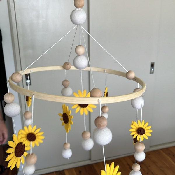 Leaf Mobile, Boho Baby Mobile, Boho Mobile, Boho Nursery Decor, Boho ...