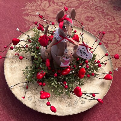 Rosemary Plant in Galvanized Bucket Artificial Plant Greenery Kitchen ...