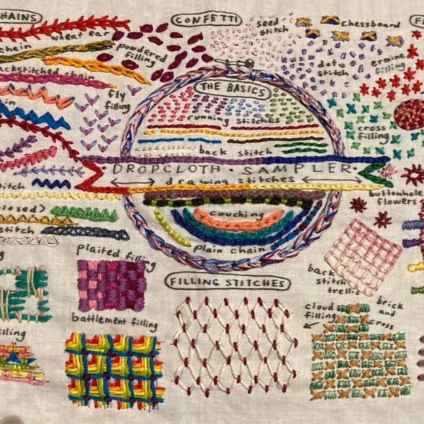 Drawing Stitches Sampler - Etsy
