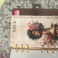 African American Girl Boss Planner Dashboard for Your Pm Mm Gm Agendas ...