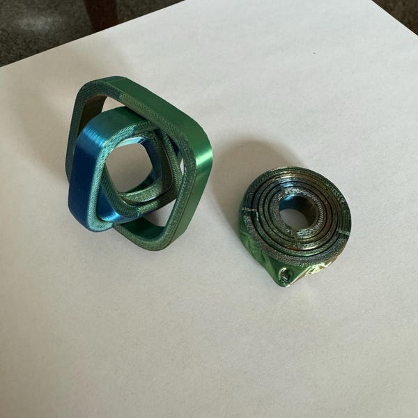 Fidget Wobble Triangle Toy Print in Place | Digital STL File for 3D ...