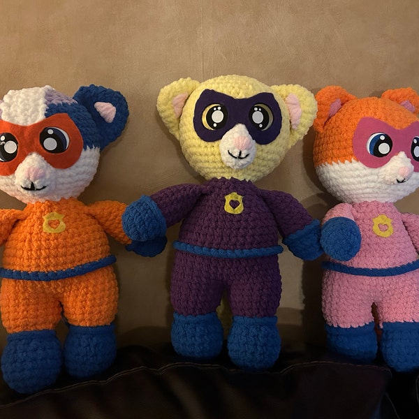 Super Kitty Crochet Pattern, Amigurumi PDF Instructions in English 4 ...