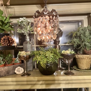 RARE Antique French Style Vintage Crystal Chandelier, Ballroom Candle ...