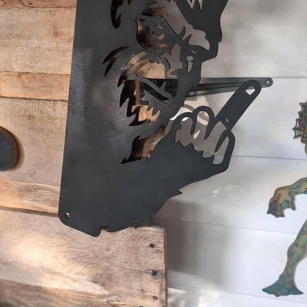 Peeking Bigfoot Middle Finger Metal Art - CNC Cut File (digital ...