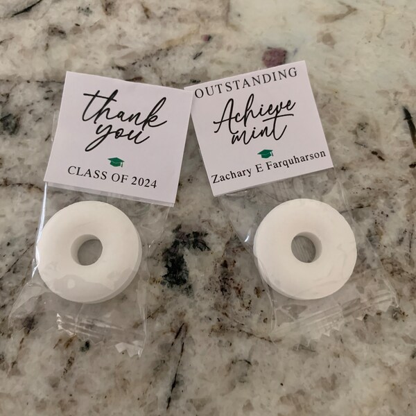 100pcs Outstanding Achievemint Favors,graduation Mints,graduation Party ...