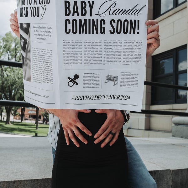 Editable Elopement Newspaper, We Eloped Announcement, Printable ...