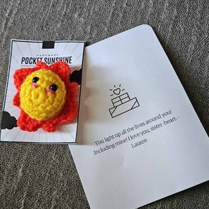Pocket Sunshine, Crocheted Sun, Small Gift - Etsy