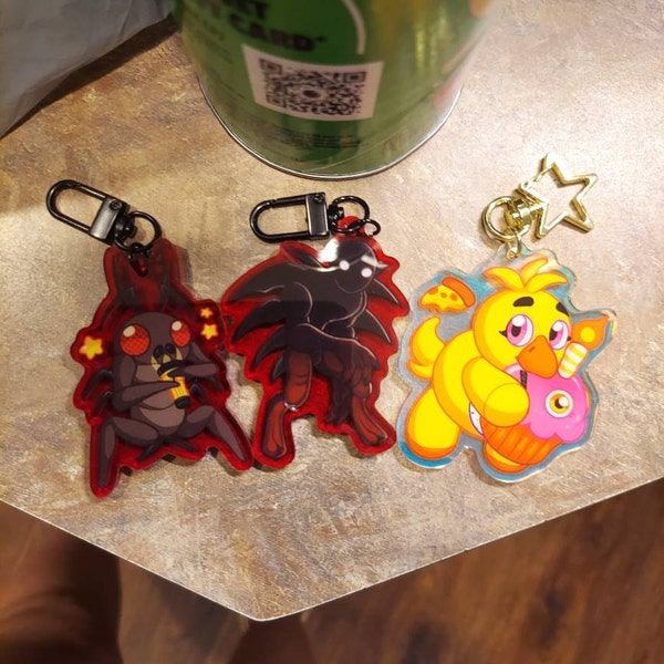 Five Nights at Freddy’s (FNAF) Double-sided Rainbow Acrylic Keychains ...
