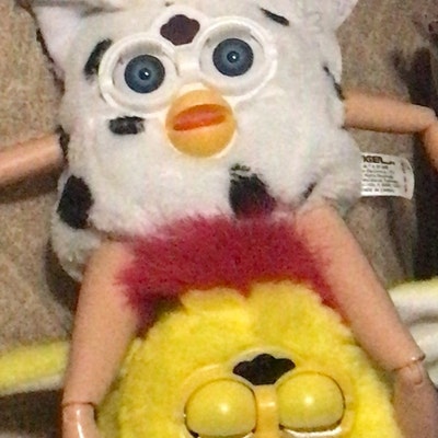 Halloween Skeleton Furby Sticker 90s Aesthetic - Etsy
