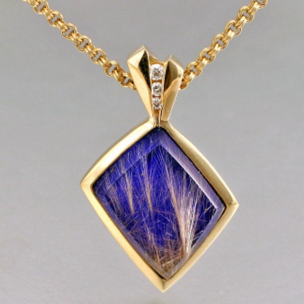 STONE PENDANT, Intarsia, Lapidary, Stone Cutting, Semi Precious Stone ...