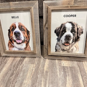 Cornerblock Frame in Rust Farmhouse Picture Frame Wood Picture Frame - Etsy