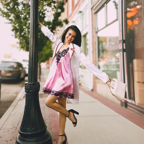 Pink 13 Going on 30 Inspired Jenna Rink Slip Dress- Perfect for 30th ...