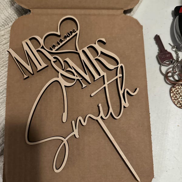 Gold Monogram Wedding Cake Topper, Wreath Initial Cake Topper for ...