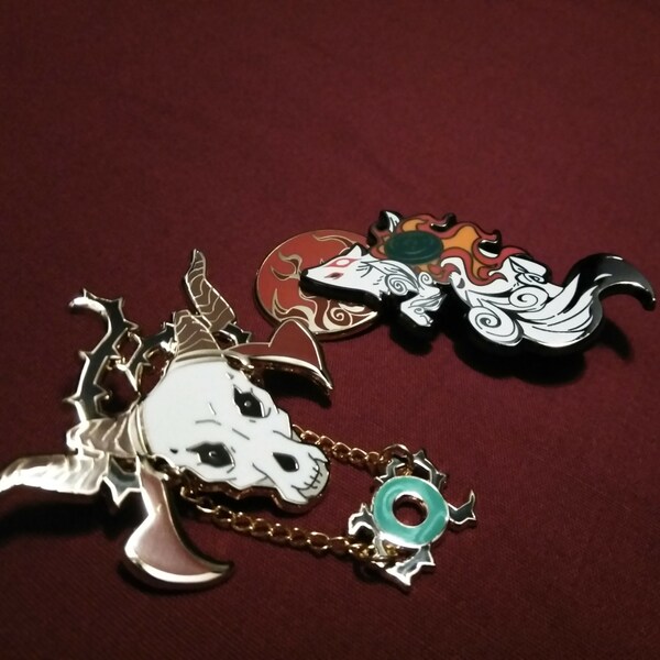 Okami Enamel Pin - Etsy
