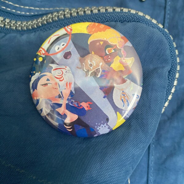 Splatoon Pin Buttons 2.25 - Etsy