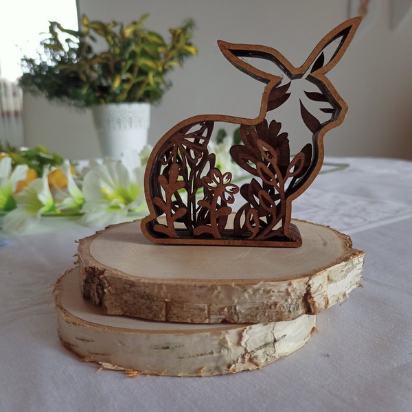 EASTER Laser Cut Files Svg Dxf Template, EASTER RABBITS Svg Cutting ...