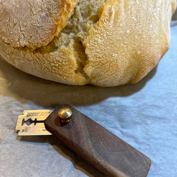 Handmade Wooden Sourdough Bread Dough Scoring Lame, Retractable ...