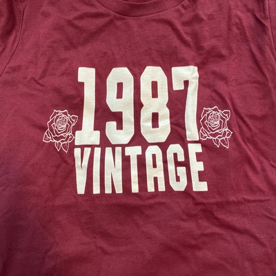 Vintage 1987 Shirt, 1987 Birthday Shirt, 1987 Shirt, 1987 Birthday Gift ...