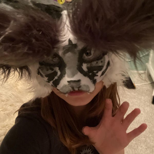 Therian Cat Mask Furry Quadrobics Fursuit Animal Mask - Etsy
