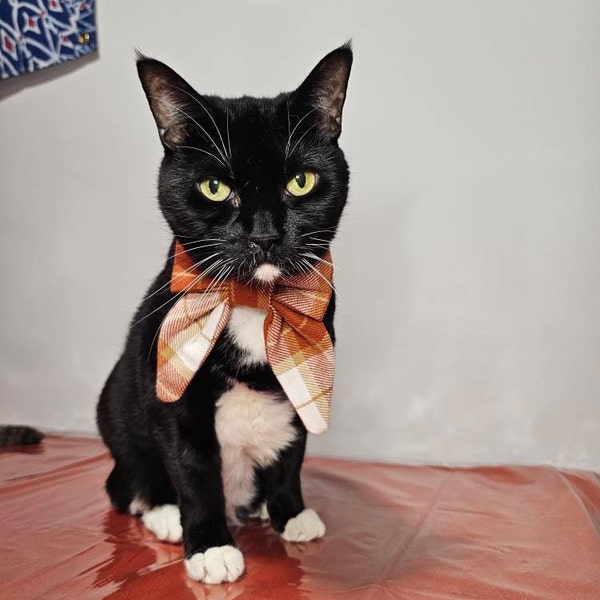 Rose Gold Plaid Dog Bandana, Blush Pink Dog Bandana, Fall Dog Bandana ...