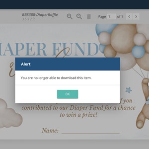 Diaper Raffle Sign Baby in Bloom Baby Shower, Spring Flowers Baby ...